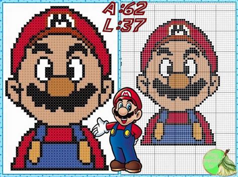 Super Mário Mario Mario and luigi Cross stitch patterns