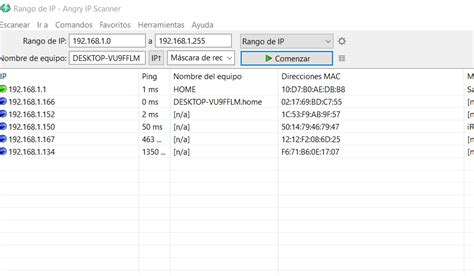 Cómo buscar la IP de los dispositivos conectados a mi red local V2C