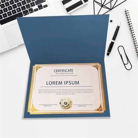 Buy SUNEE Certificate Kit 24 Packs Navy Blue Certificate Holders