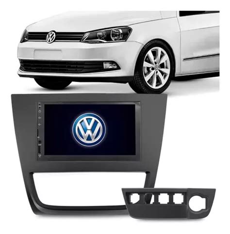 Kit Central Multimidia Bluetooth Usb Gol G Saveiro Moldura
