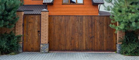 Wooden Driveway Gates With Pedestrian Access Secure Your Home Now
