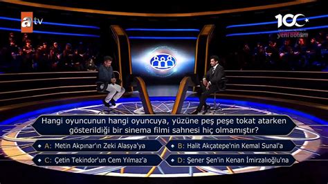 Kenan İmirzalıoğlu sorusunu Milyoner e damga vurdu Şaşırtan anlar