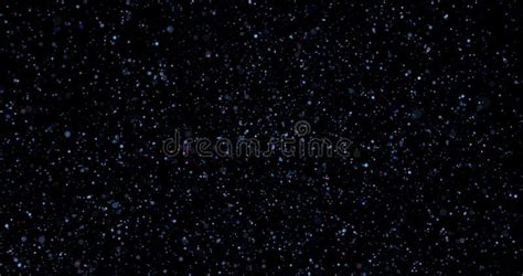 Flying Dust Particles On A Black Background Stock Illustration