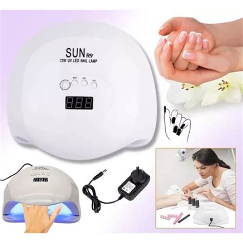 Cabina Uv led Sun R9 X72w Uñas Esculpidas Gelificadas