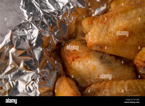 Grilled Chicken Wings Stock Photo Alamy
