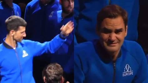 Watch Novak Djokovic Seen Initiating Memorable Roger Federer