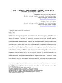 LA DIDÁCTICA EN EDUCACIÓN SUPERIOR ENSEÑANZA la did 193 ctica en