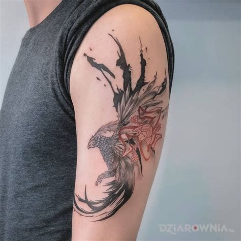 Tatuaż feniks Autor Vean Tattoo Studio dziarownia pl