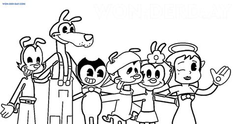Dibujos De Bendy Para Colorear Y Imprimir WONDER DAY Dibujos Para