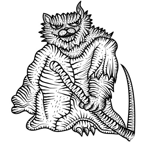 Grim Reaper Cat Coloring Page ColouringPages
