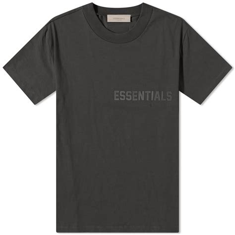 Fear Of God ESSENTIALS Logo T Shirt Off Black END US