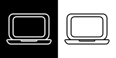Icono del ordenador portátil Vector Premium