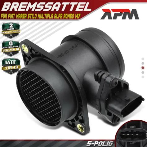 DÉBITMÈTRE MASSIQUE D AIR pour Fiat Marea Stilo Multipla Alfa Romeo 147