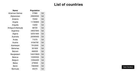 Oliversturm React Intro Countries Codesandbox