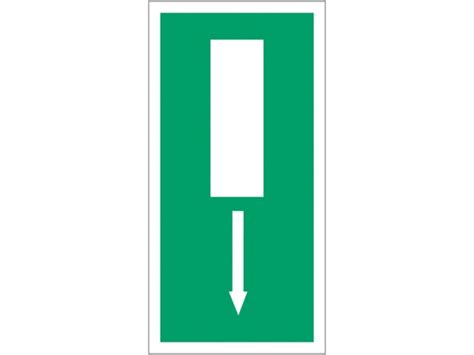 Panneau d évacuation en drapeau Issue de secours flèche directionnelle