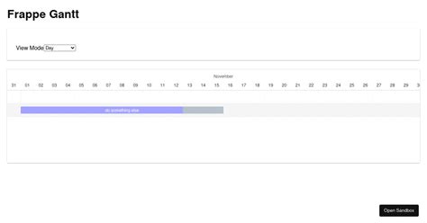 Frappe Gantt React Examples Codesandbox