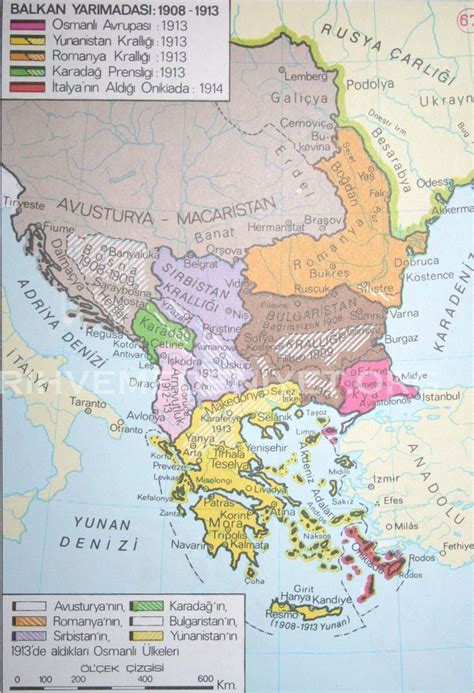 Balkan Yarımadası 1908 1913 Historical maps History Map