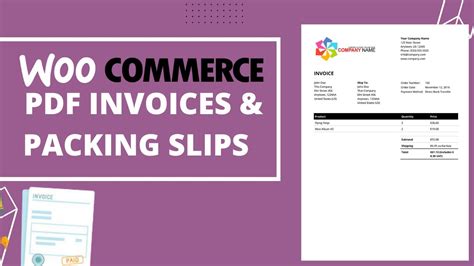 Woocommerce Pdf Invoices Packing Slips Plugin For Wordpress