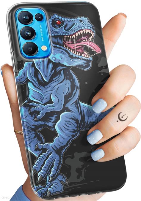 Hello Case Etui Do Oppo Reno 5 Pro 5G Dinozaury Obudowa Etui Na