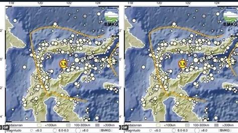 Info Gempa Hari Ini Rabu 22 Maret Magnitudo 3 8 Di Tojo Una Una