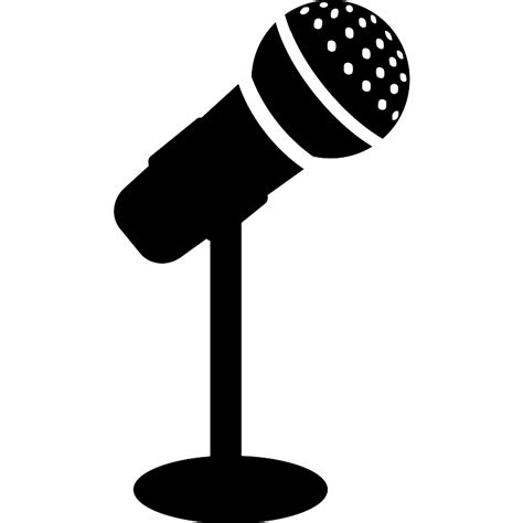 Microphone For A Singer Or A Conference Vector Svg Icon Svg Repo