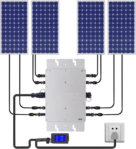 Amazon Solar Micro Inverter Waterproof Wvc 1200W Grid Tie Mppt