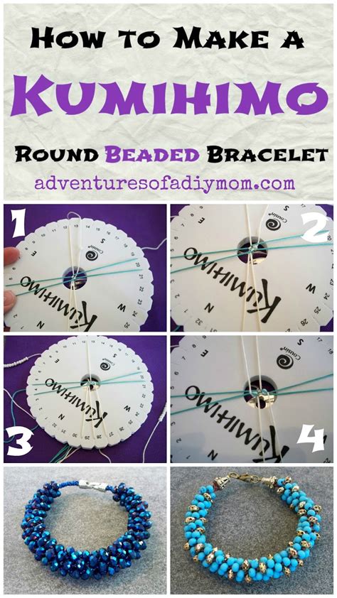 Kumihimo Beaded Bracelets Tutorial Adventures Of A DIY Mom