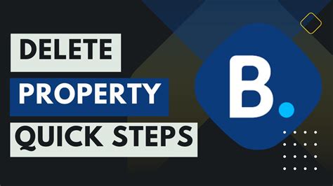 How To Delete Property In Booking Youtube