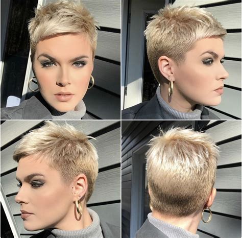Short Cropped Hair Short Dyed Hair Short Hair Pixie Cuts Super Short