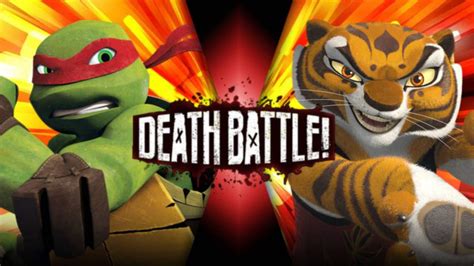 Raphael Teenage Mutant Ninja Turtle Vs Tigress Kung Fu Panda