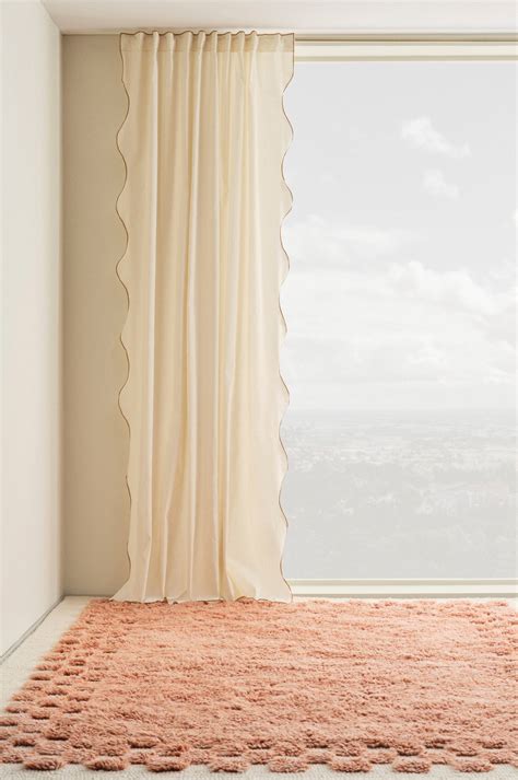 SCALINA gardin med multifunksjonsbånd 1 lengde ekstra bred Beige