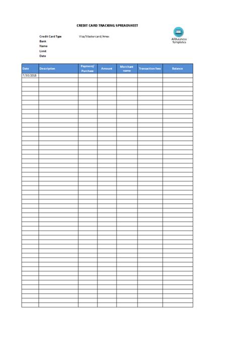 Credit Card Payment Tracking Spreadsheet In Free Credit Card Tracking