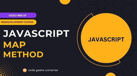 how to use the map method in javascript arrays 🚀 web development tutorial 89 youtube