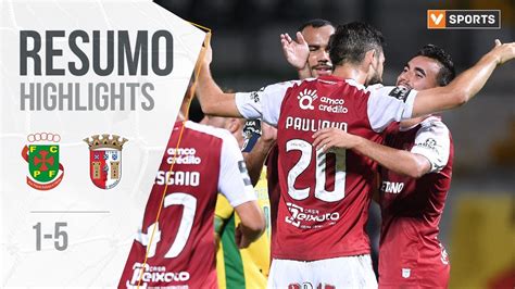Highlights Resumo Paços de Ferreira 1 5 SC Braga Liga 19 20 31