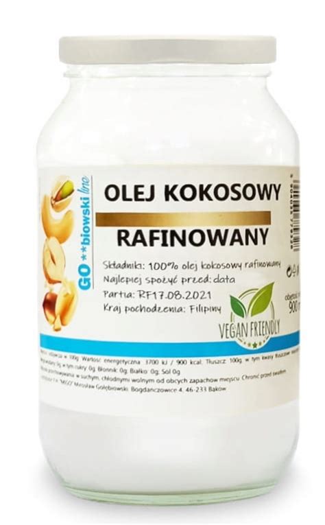 Olej Kokosowy Rafinowany 900ml MIGOgroup Biowski