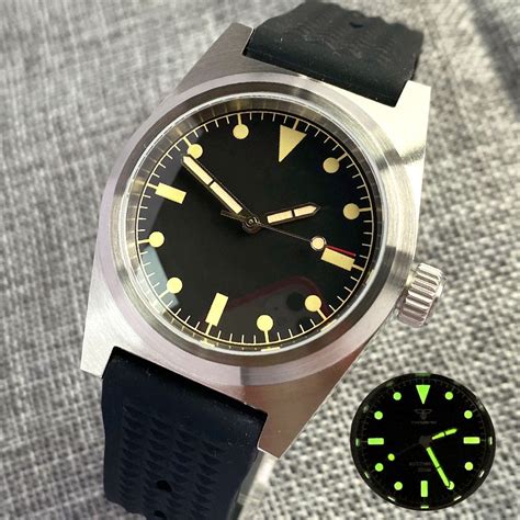 38mm Tandorio Escovado Caso Kanagawa Surf Dial Vidro De Safira 200m