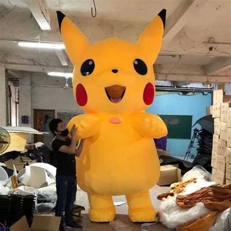 Miniso Disney Disfraz De Mascota De Pikachu Para Adultos Traje Inflable