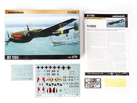 EDUARD Maquette Avion 7083 Messerschmitt Bf 110E ProfiPack Edition 1 72