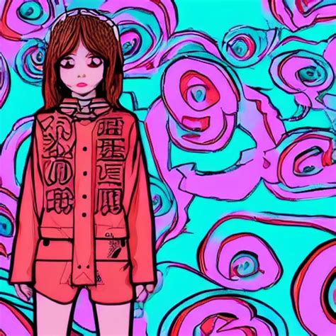 裸体女子 Cartoon Trippy Arthub ai
