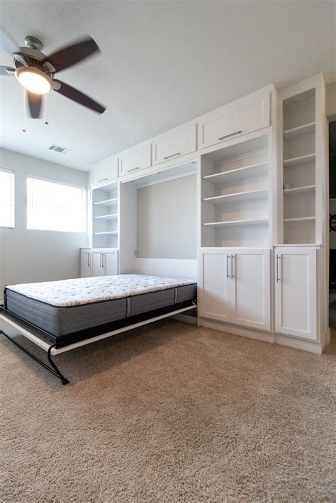 Madewell Woodworks Vertical King Murphy Bed With Cabinets