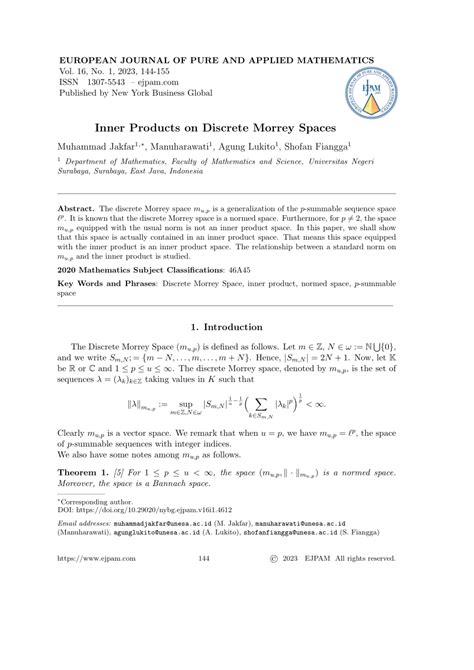pdf inner products on discrete morrey spaces