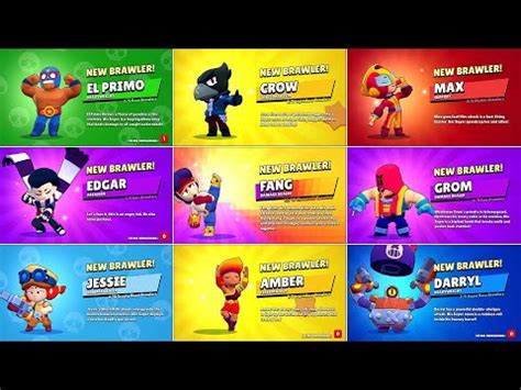All 54 Brawler Unlock Animations Brawl Stars YouTube