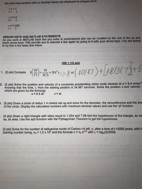 solved i need to do this in matlab question 2 3 4 5 please