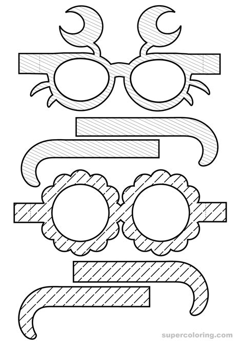 Funny Paper Eyeglasses Free Printable Papercraft Templates