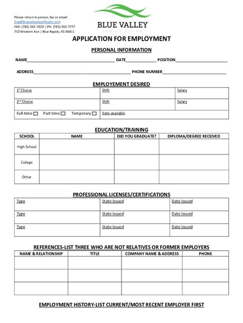 Fillable Online Caregiver Job Application Form Pdf Fill Online