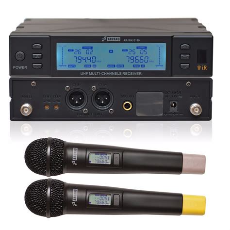 Sj Arcano Microfone Sem Fio Duplo Uhf Mics Arwx R Em