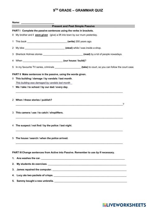 Th Grade English Worksheets Edform Worksheets Library