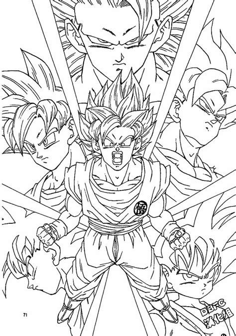 50 Desenhos De Goku Para Colorir Pop Lembrancinhas