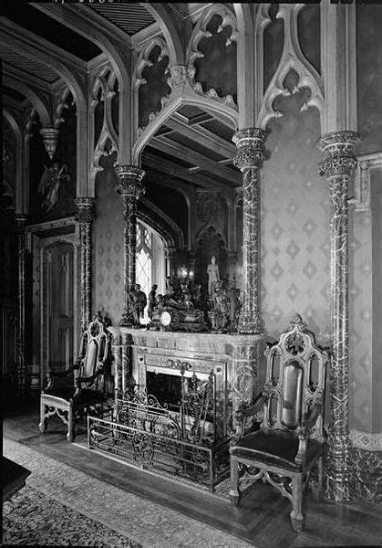 Lyndhurst Dining Room Fireplace A J Davis Gothic Revival Gothic