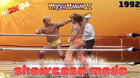 Wwe K Showcase Mode Hulk Hogan Vs The Ultimate Warrior At Wm